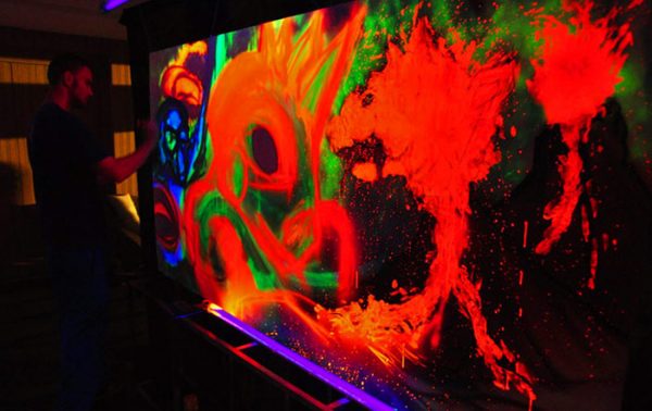 International Black Light Graffiti Artist | London & Bangkok Murals