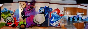 Street art and graffiti mural pieces - artist portfolio