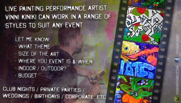 Hire artist for live painting performance at your event