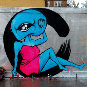 Street art and graffiti mural pieces - artist portfolio