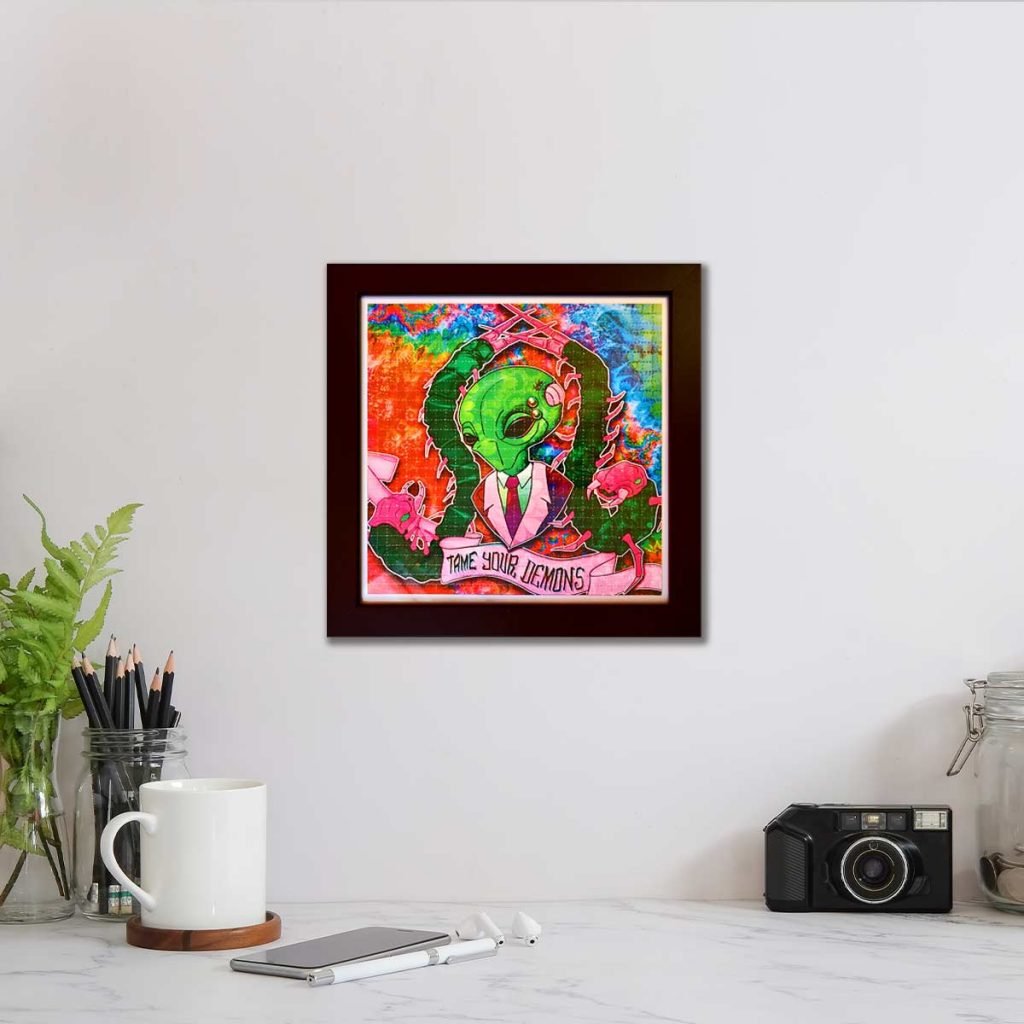 Aliens n' Centipedes Limited Edition LSD Blotter Art